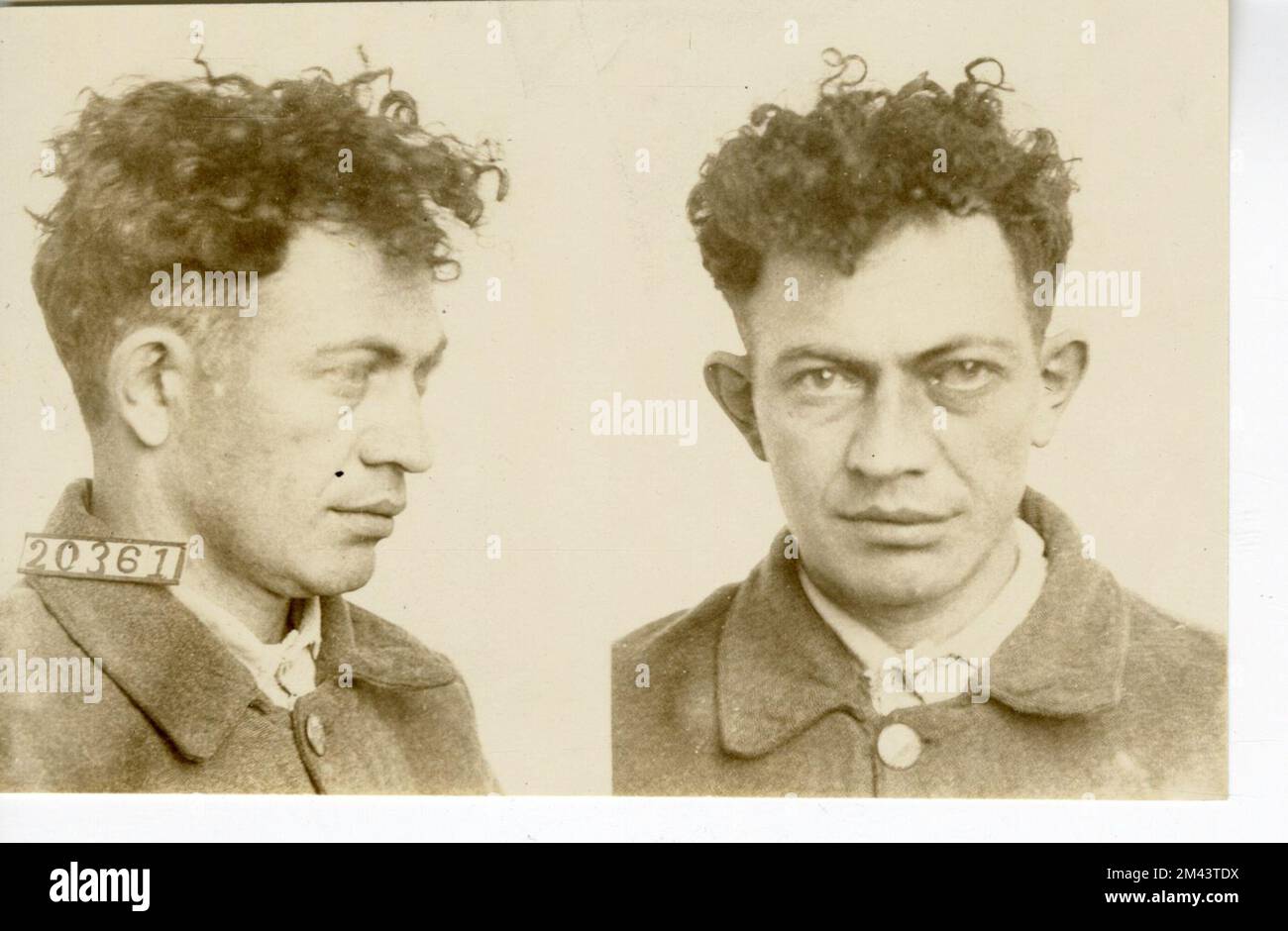 Photograph of Sam Angius. Bureau of Prisons, Inmate case files Stock ...