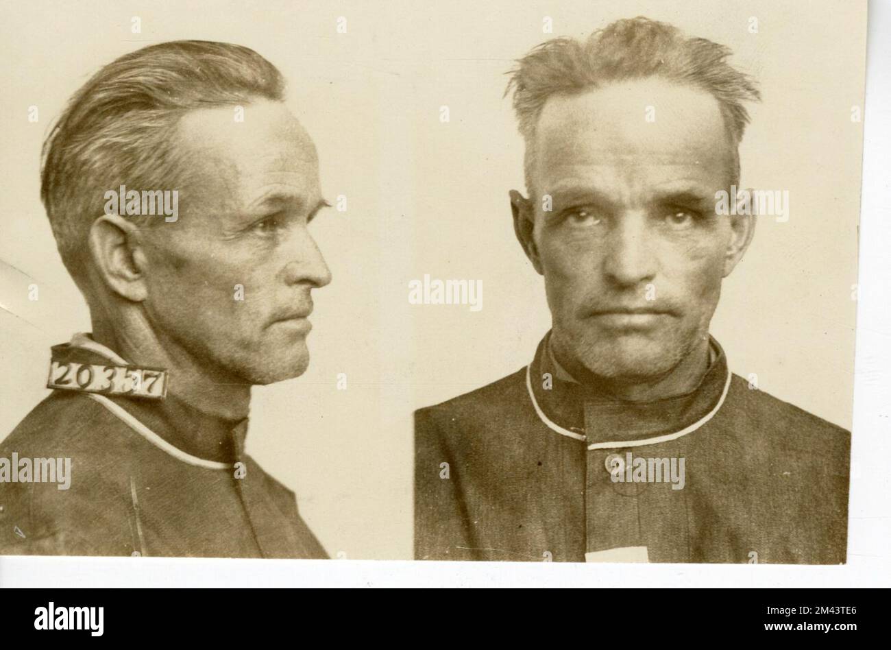 Photograph of J. D. Lee. Bureau of Prisons, Inmate case files Stock ...