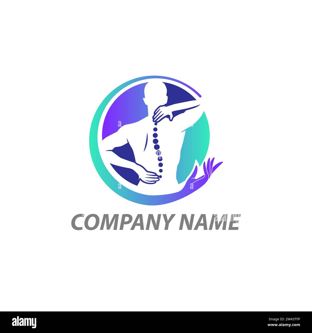 Chiropractic logo spine spinal care vector icon illustration.EPS 10 ...