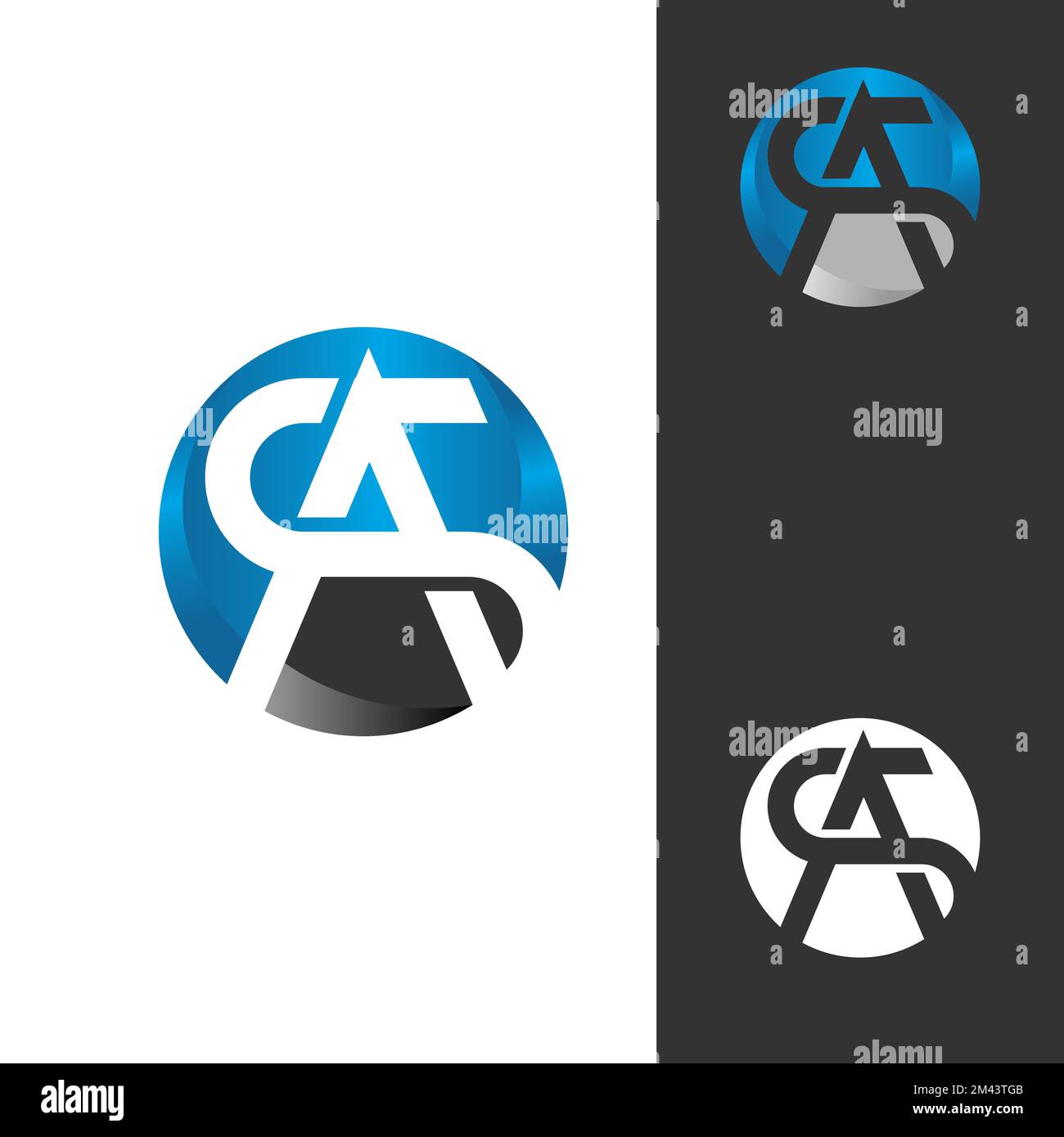 Alphabet Creative Modern SA Latter S And A Logo Design Template Symbol ...