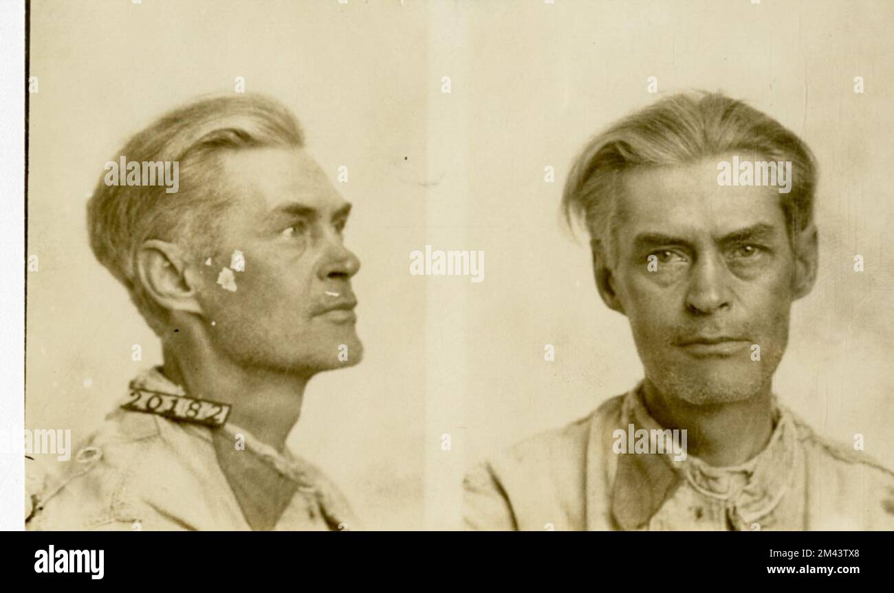 Photograph of Frank Fisher. Bureau of Prisons, Inmate case files Stock ...
