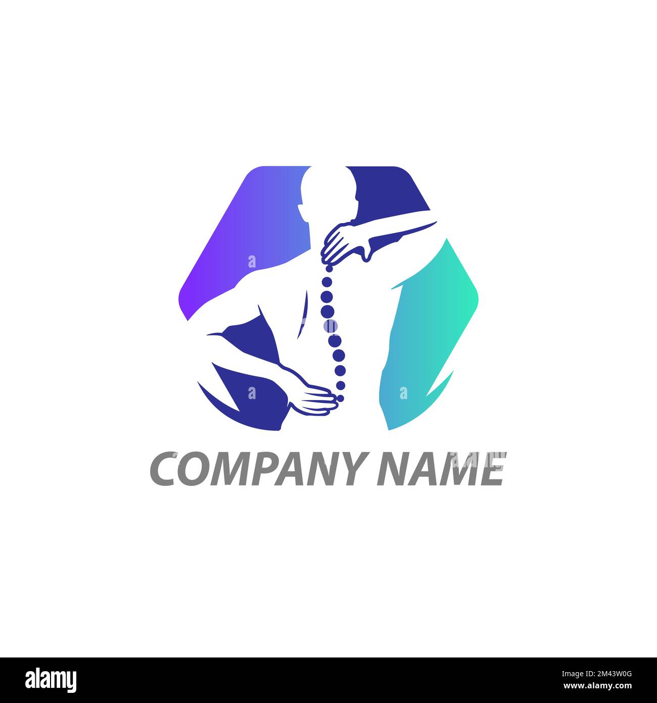 Chiropractic logo spine spinal care vector icon illustration.EPS 10 ...