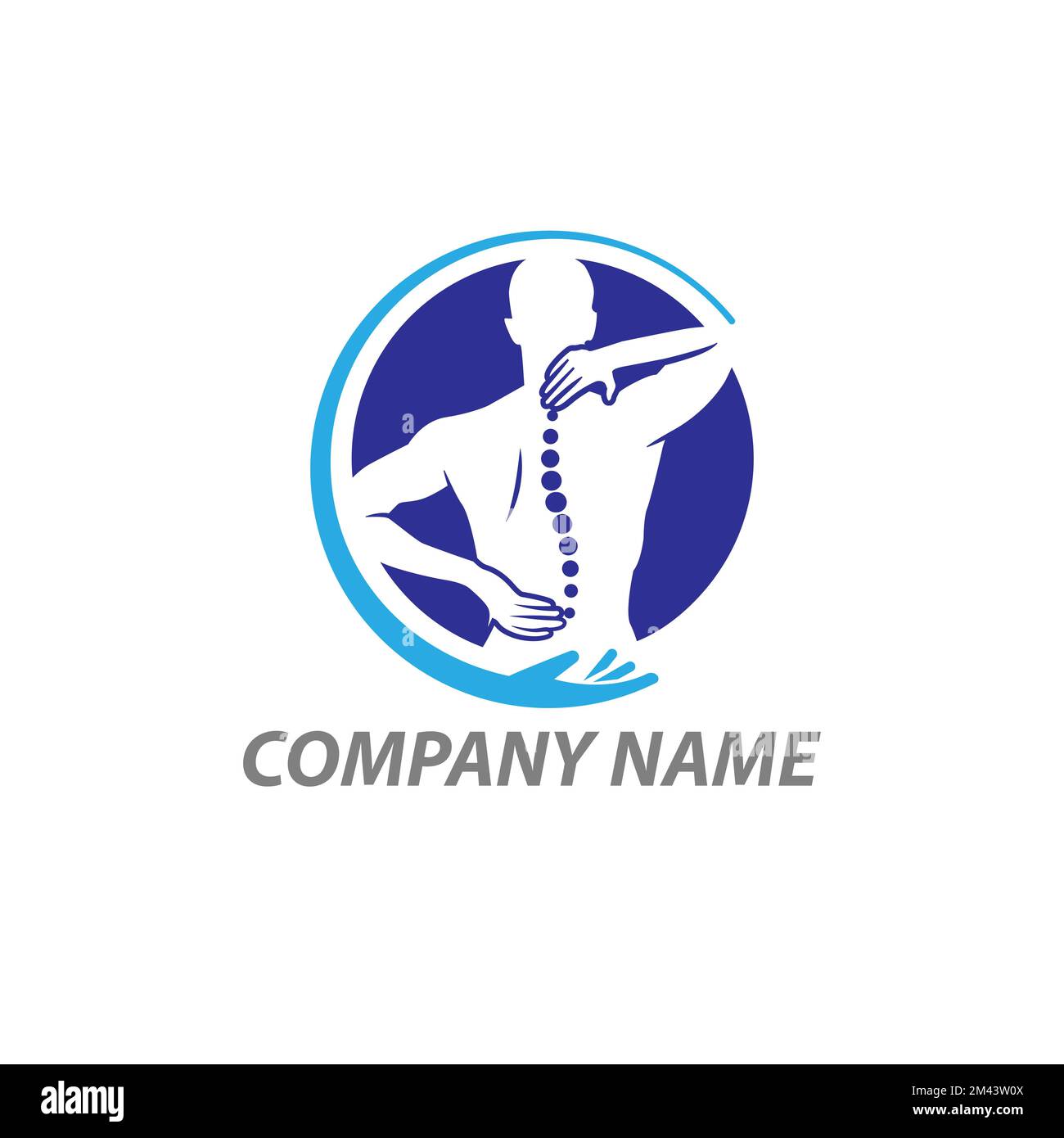 Chiropractic logo spine spinal care vector icon illustration.EPS 10 ...