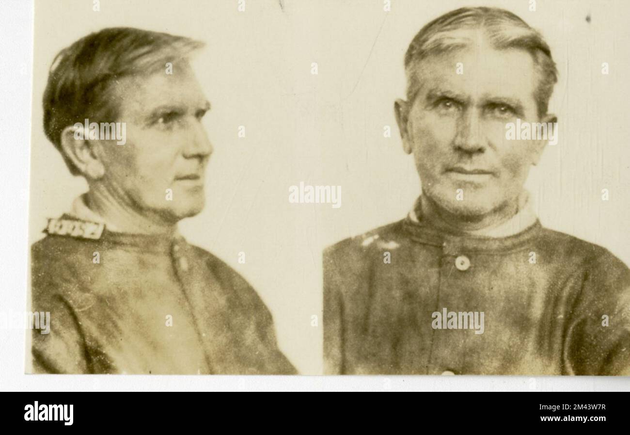 Photograph of F. K. Berger. Bureau of Prisons, Inmate case files Stock ...