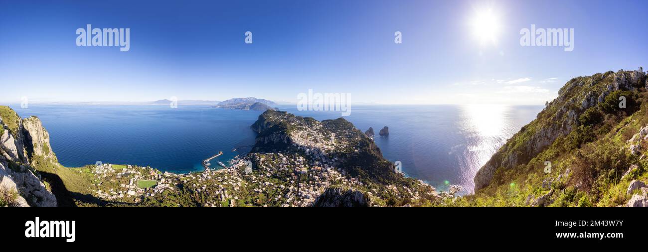Panorama capri island from hi-res stock photography and images - Alamy