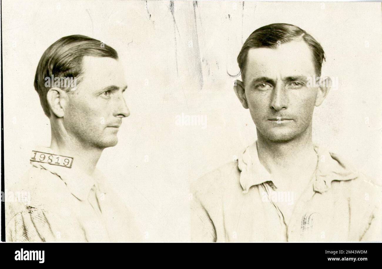 Photograph of George McCoy. Bureau of Prisons, Inmate case files Stock ...