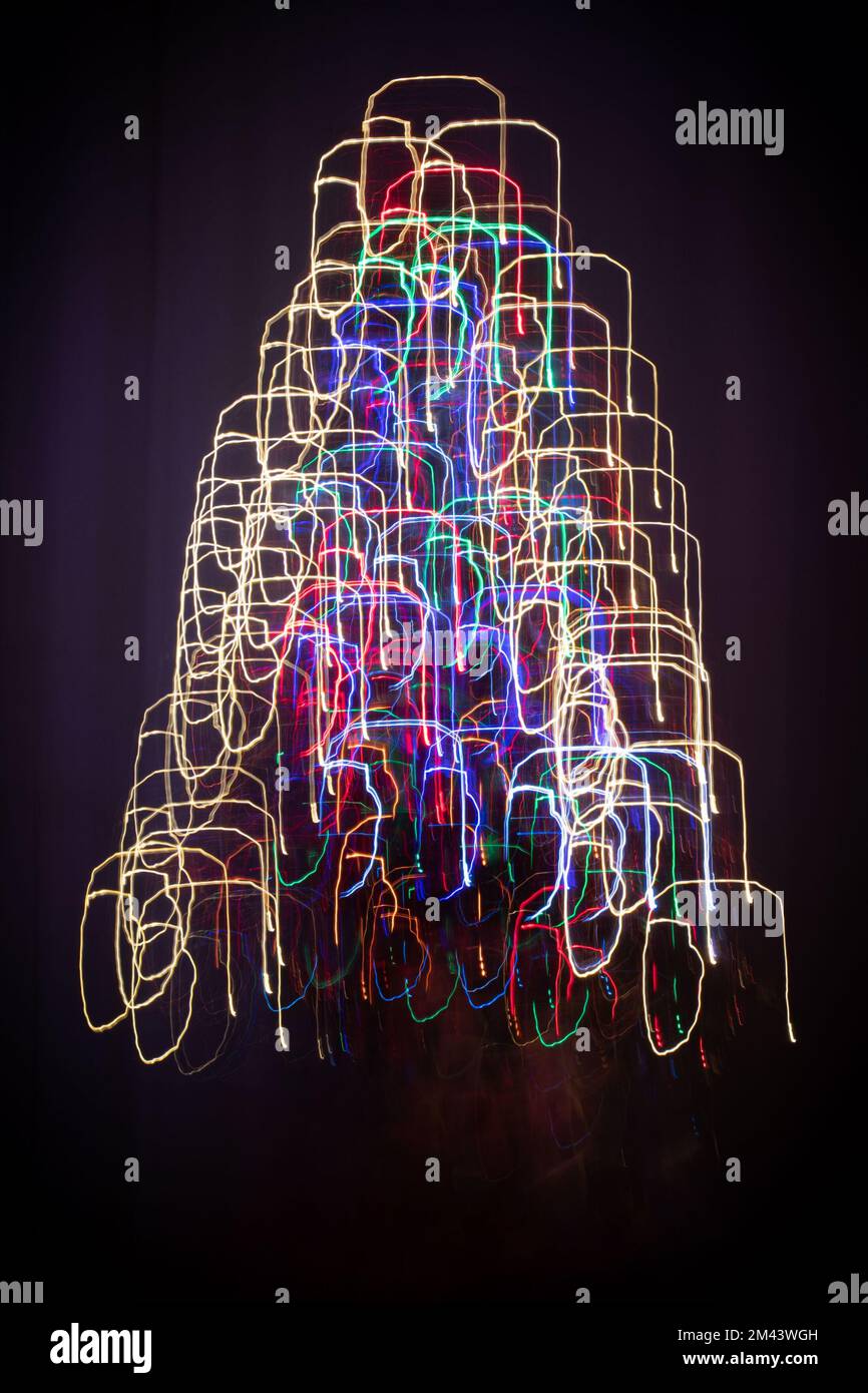 Glowing neon line christmas night hi-res stock photography and images ...