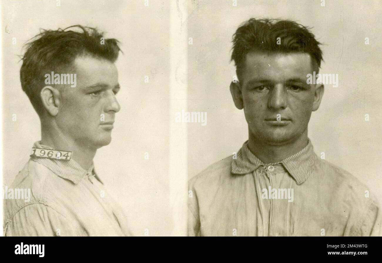 Photograph of Arthur Pohler. Bureau of Prisons, Inmate case files Stock ...