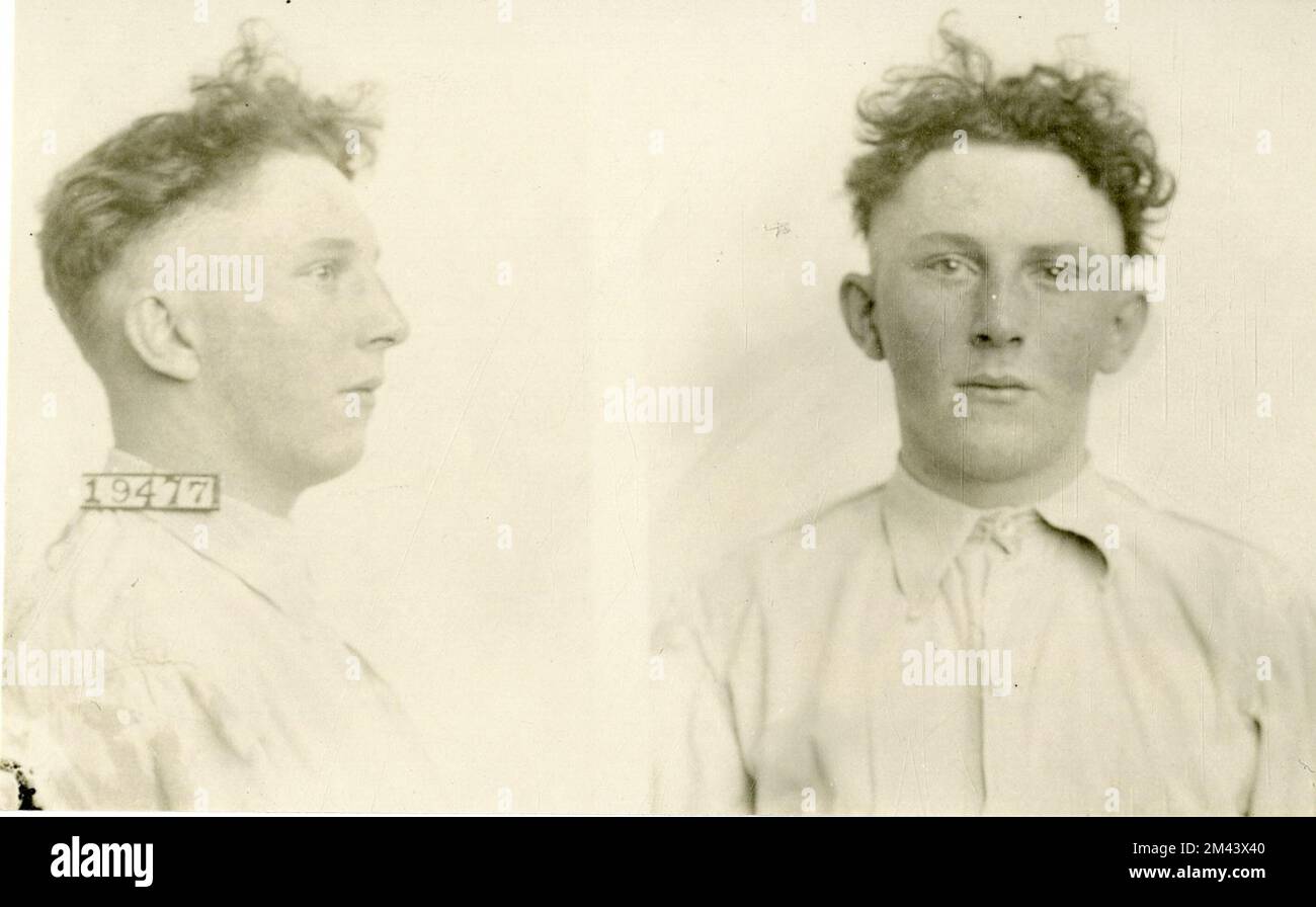 Photograph of Frank Hartley. Bureau of Prisons, Inmate case files Stock ...