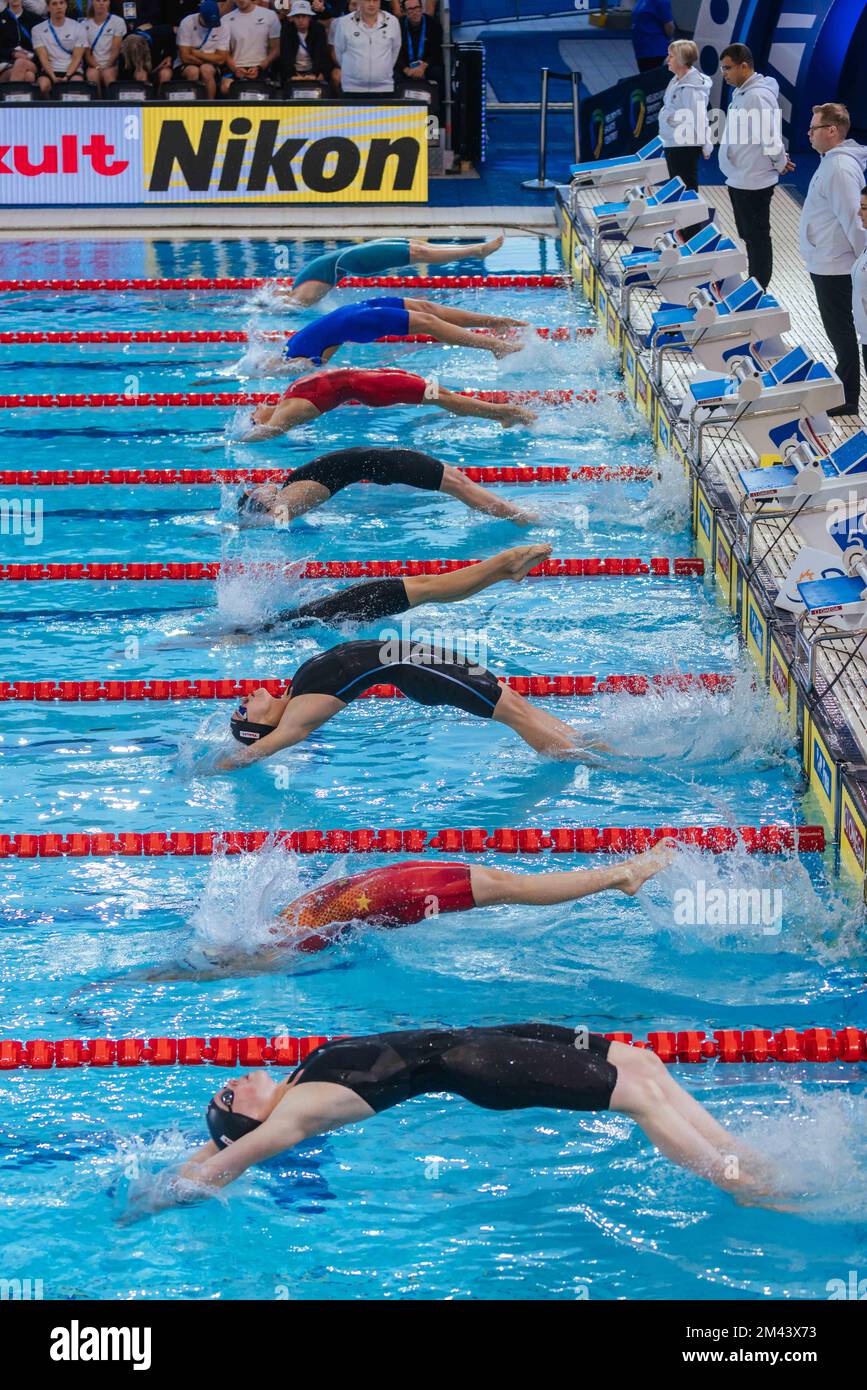 December 18, 2022: MELBOURNE, AUSTRALIA - DECEMBER 18: Athletes compete ...
