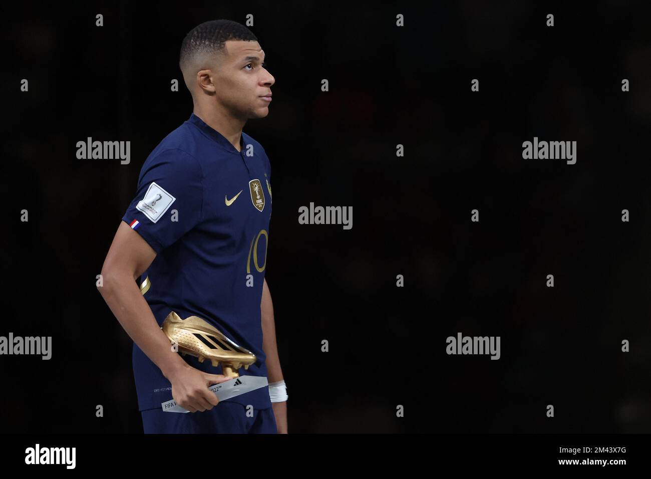 LUSAIL CITY, QATAR - DECEMBER 18: Kylian Mbappe of France poses for a ...