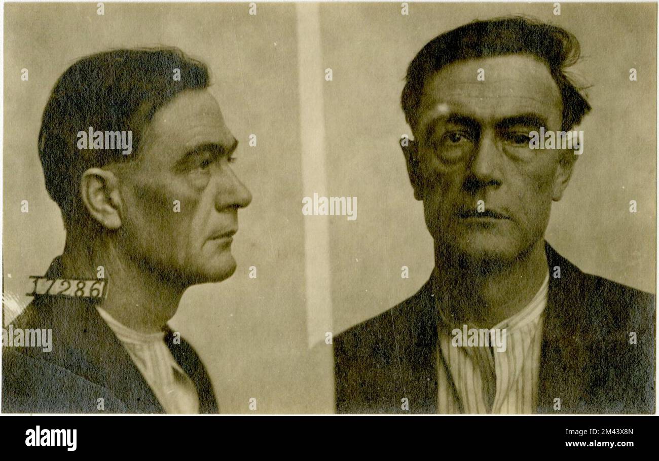 Photograph of Oscar Emil Unbehagen. Bureau of Prisons, Inmate case ...