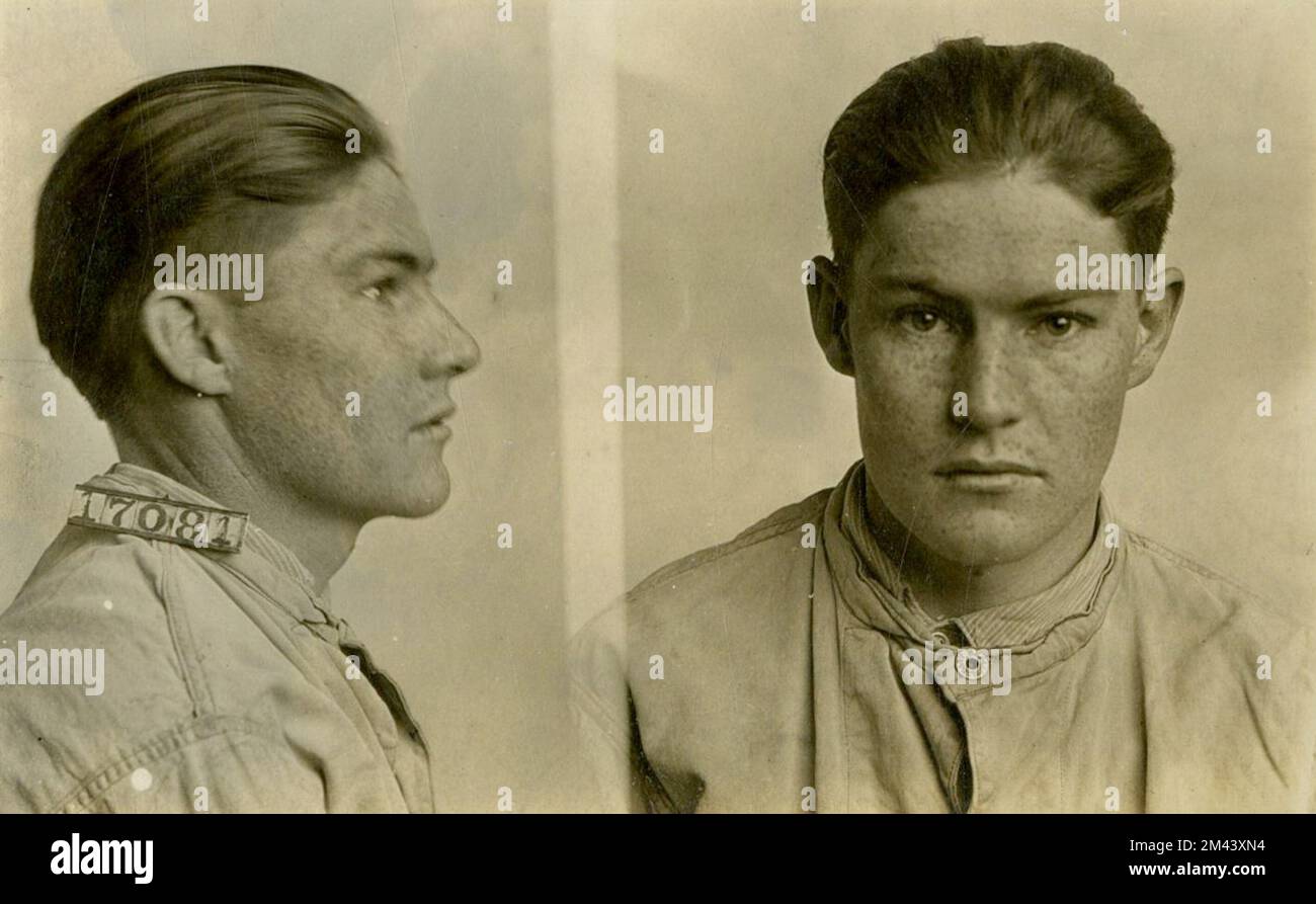 Photograph of John Melvin. Bureau of Prisons, Inmate case files Stock ...