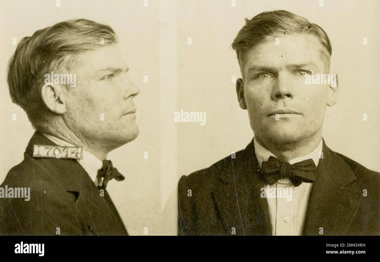 Photograph Of Joseph Murphy Bureau Of Prisons Inmate Case Files Stock