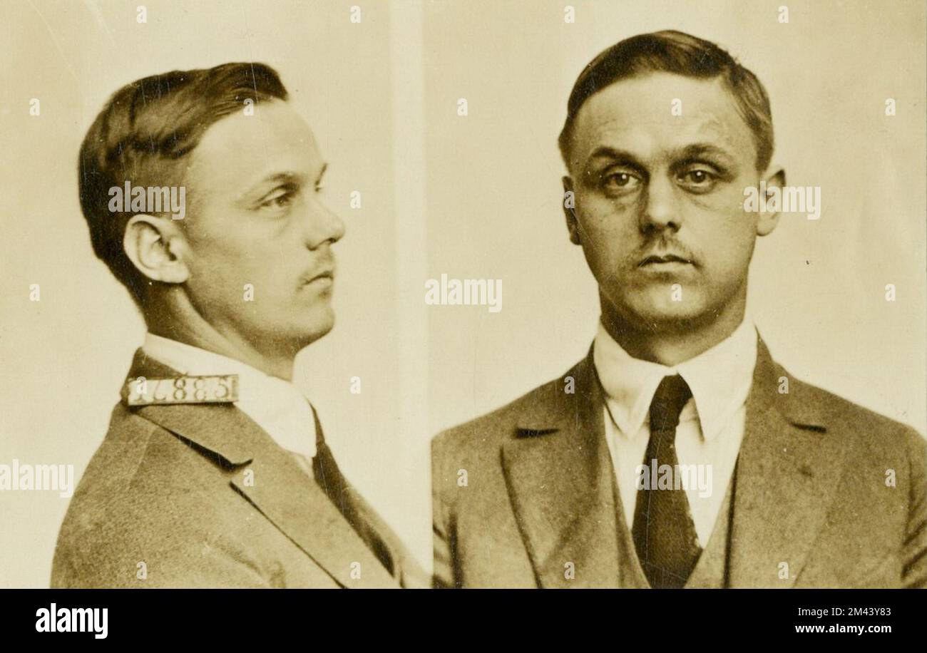 Photograph of Harry Slusser. Bureau of Prisons, Inmate case files Stock ...