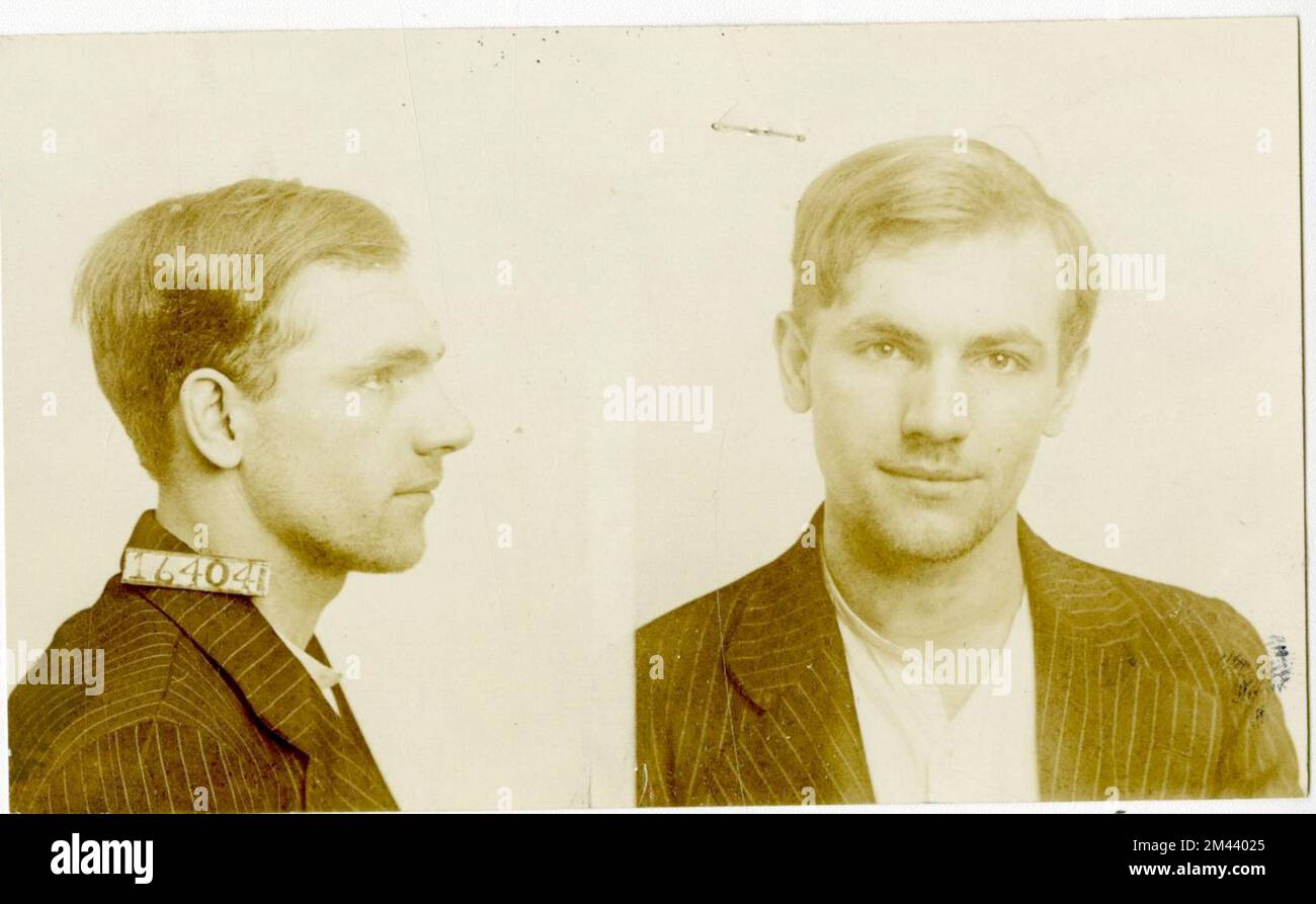 Photograph of John Gowron. Bureau of Prisons, Inmate case files Stock ...