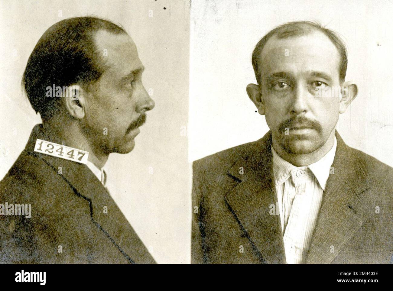 Photograph of L. A. Clark. Bureau of Prisons, Inmate case files Stock ...