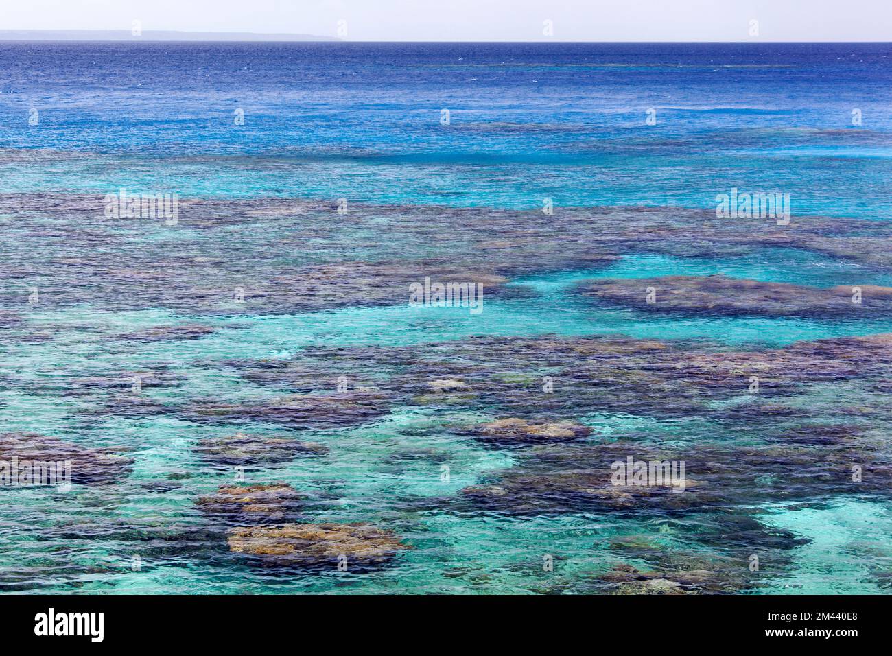The colorful transparent waters on Lifou island Easo village beach (New ...