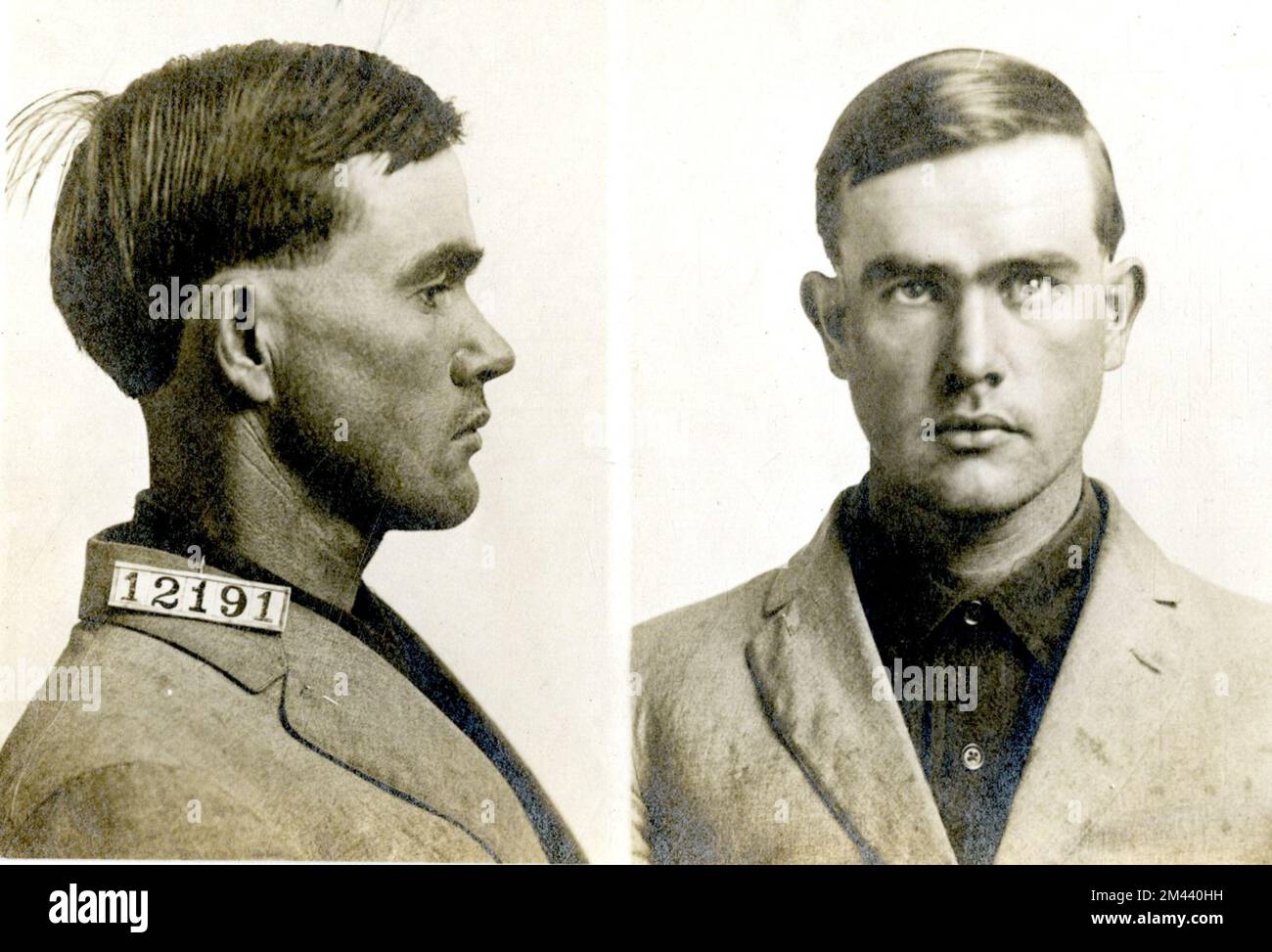 Photograph of H. M. Harris. Bureau of Prisons, Inmate case files Stock ...