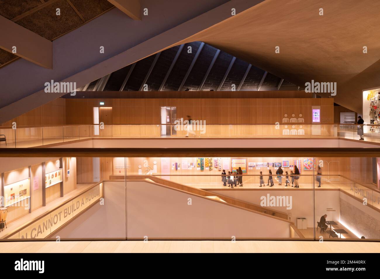 Interior of The Design Museum in Kensington, London exhibits product ...