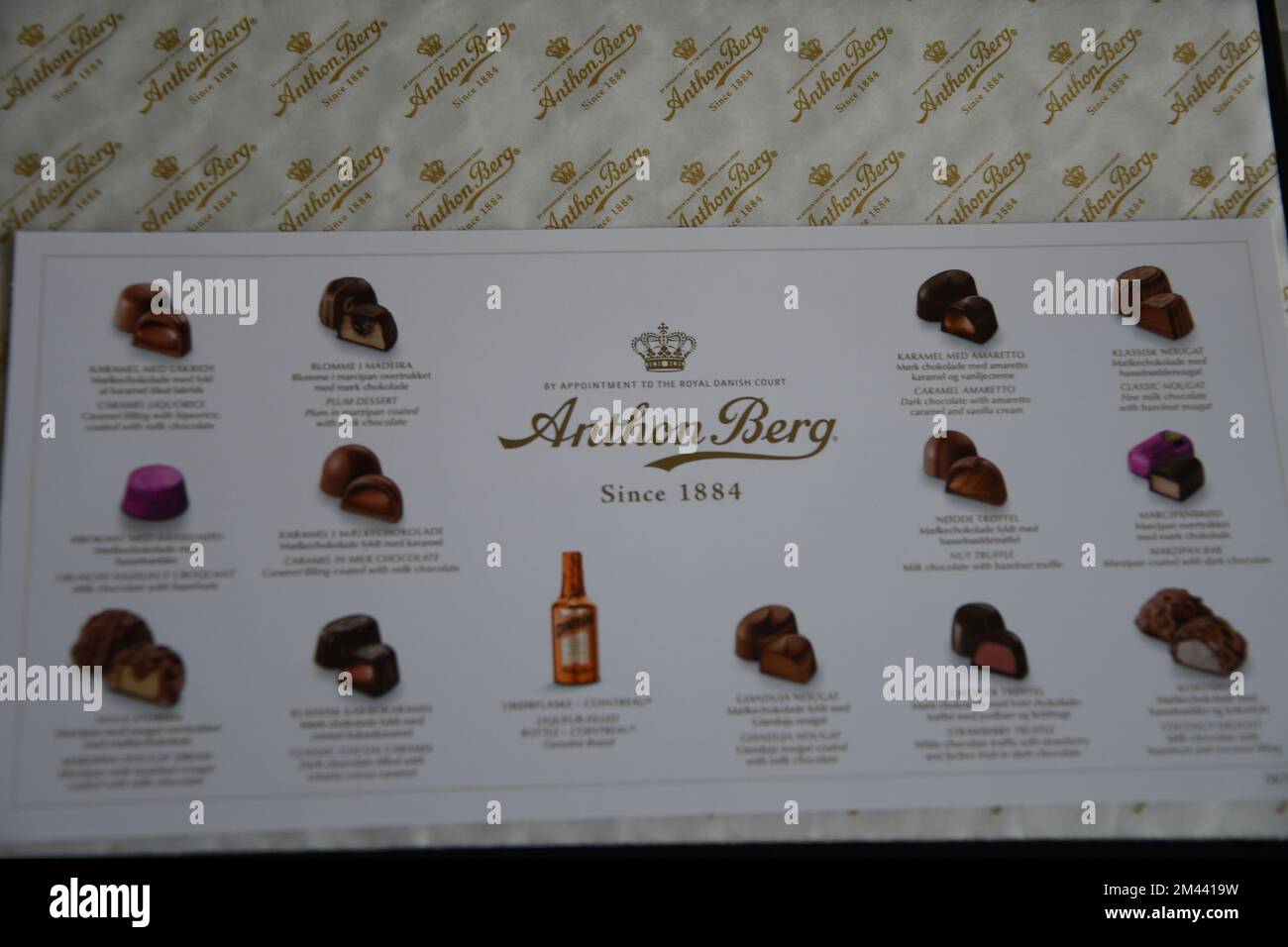 Copenhagen/Denmark/18 December 2022/Anthon Berg chocolates and bar in ...