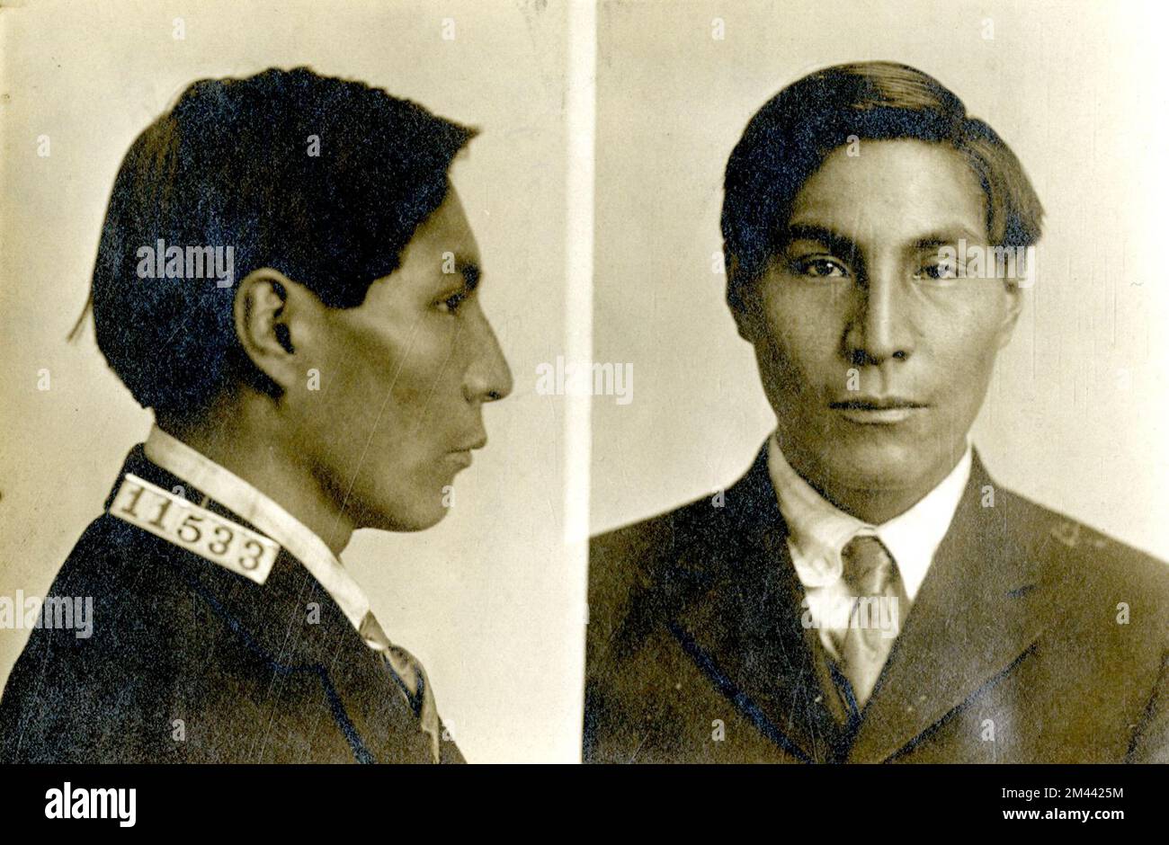 Photograph of Peter Little Plume. Bureau of Prisons, Inmate case files ...