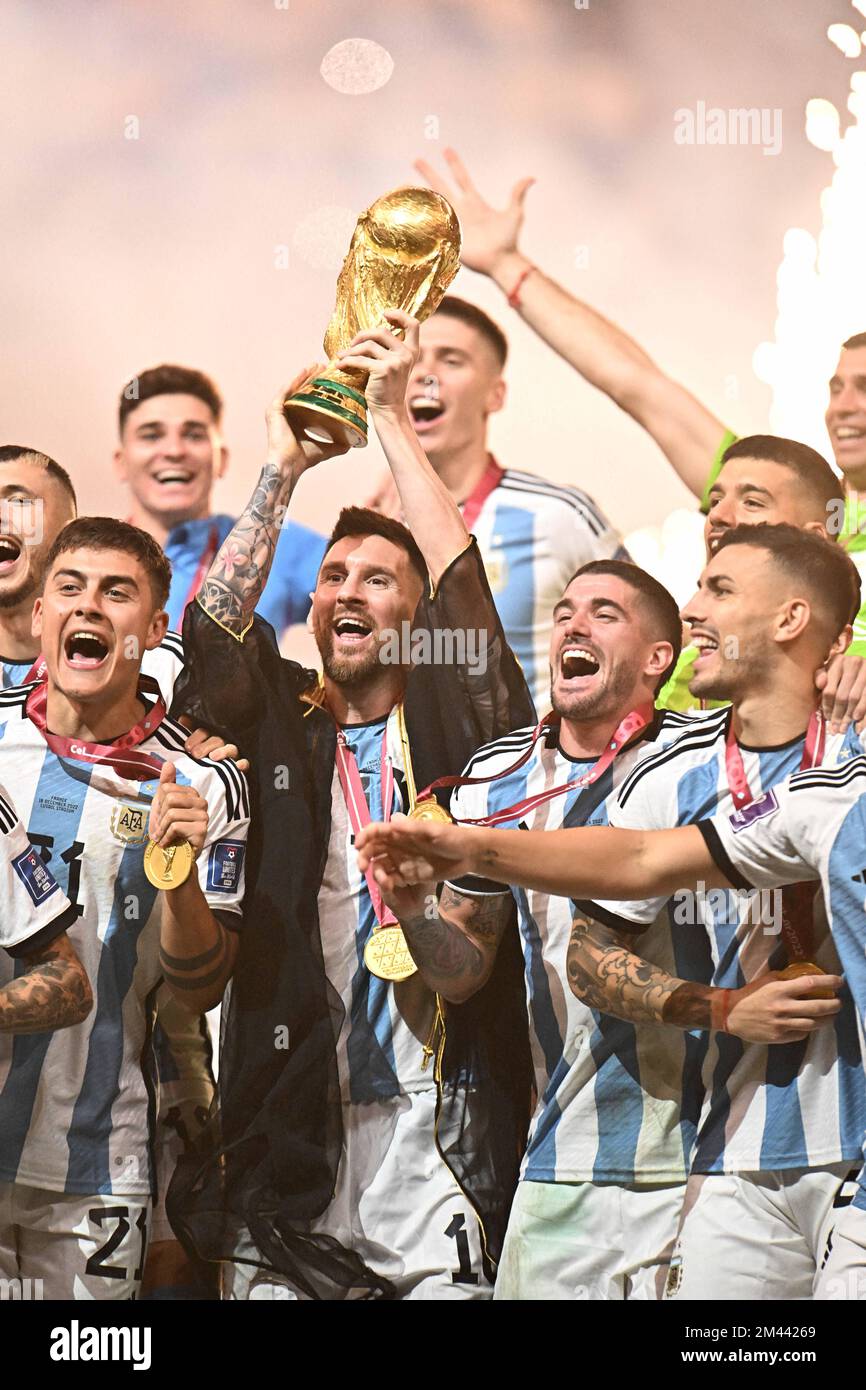 Doha, Qatar on December 18, 2022. Argentina's captain and forward (10 ...