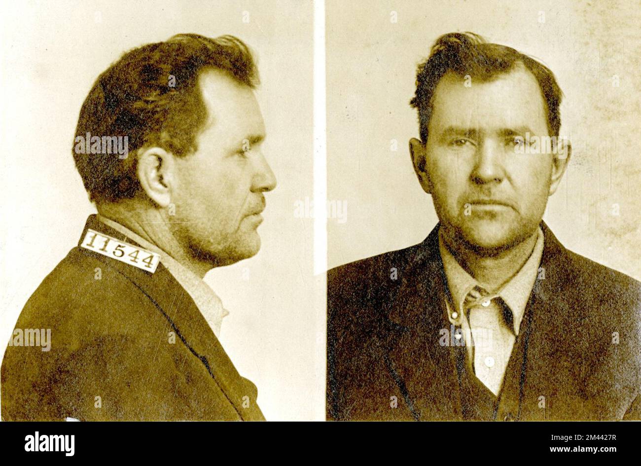 Photograph of James O'Day. Bureau of Prisons, Inmate case files Stock ...