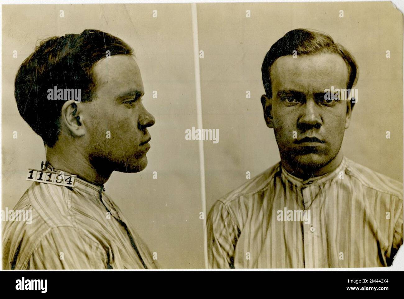 Photograph of Elbert Miller. Bureau of Prisons, Inmate case files Stock ...
