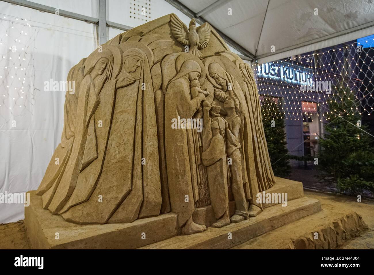 Sculpture of jesus christ made from sand hi-res stock photography and ...