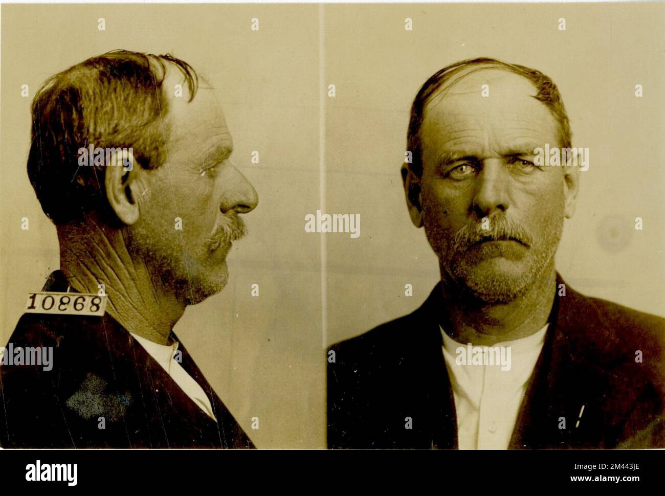 Photograph of D. A. Davis. Bureau of Prisons, Inmate case files Stock ...