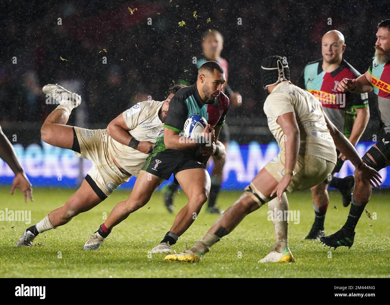 Harlequins' Joe Marchant (centre) during the Heineken Champions Cup ...