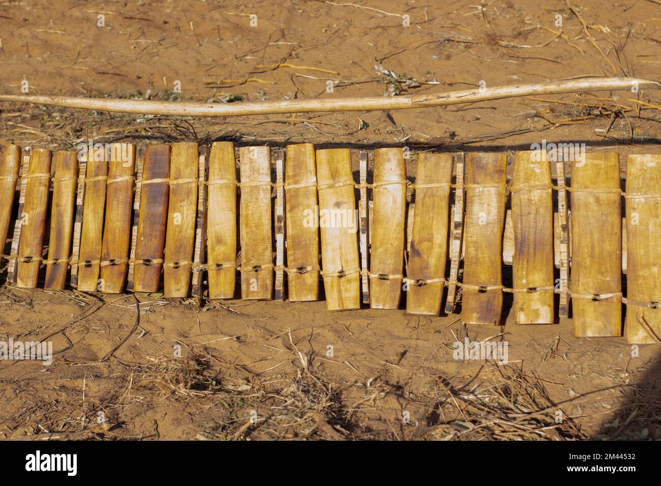 Traditional african xylphone like culture heritage instrument known as ...