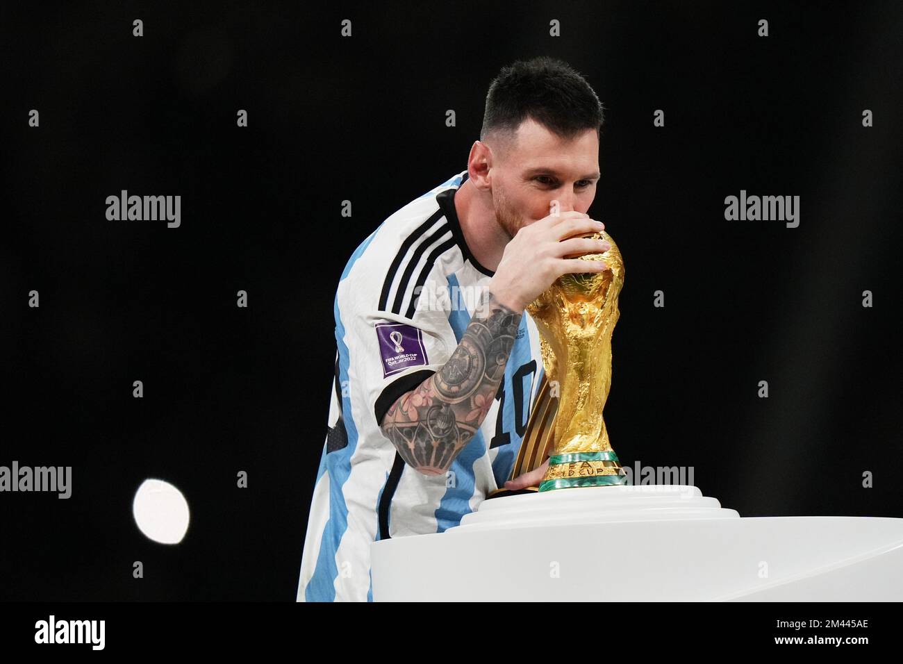 Lionel Messi of Argentina during the FIFA World Cup Qatar 2022 match ...