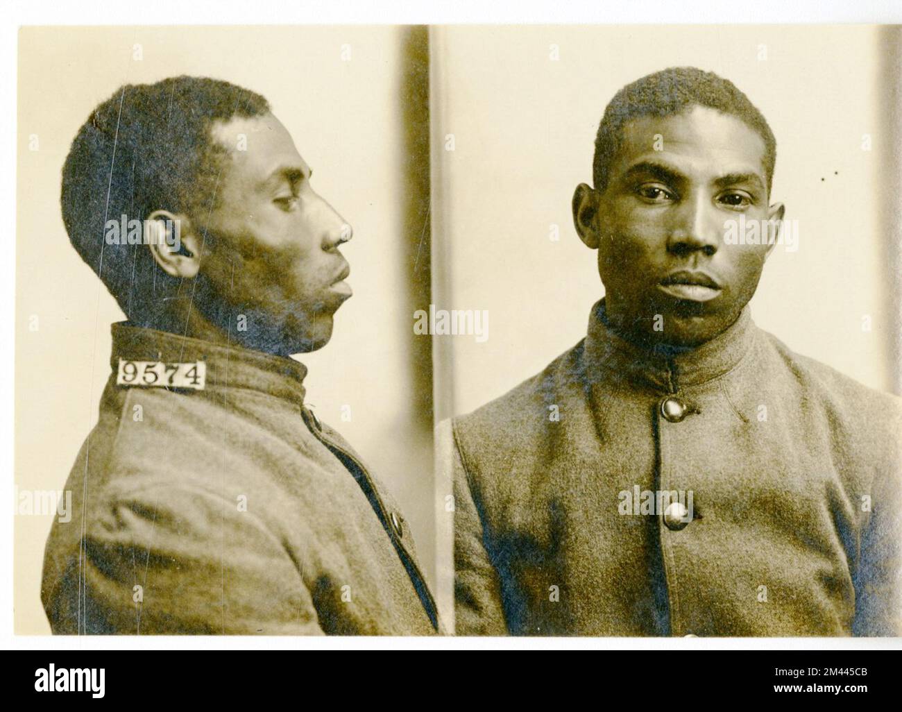 Photograph of Lewis Carter. Bureau of Prisons, Inmate case files Stock ...