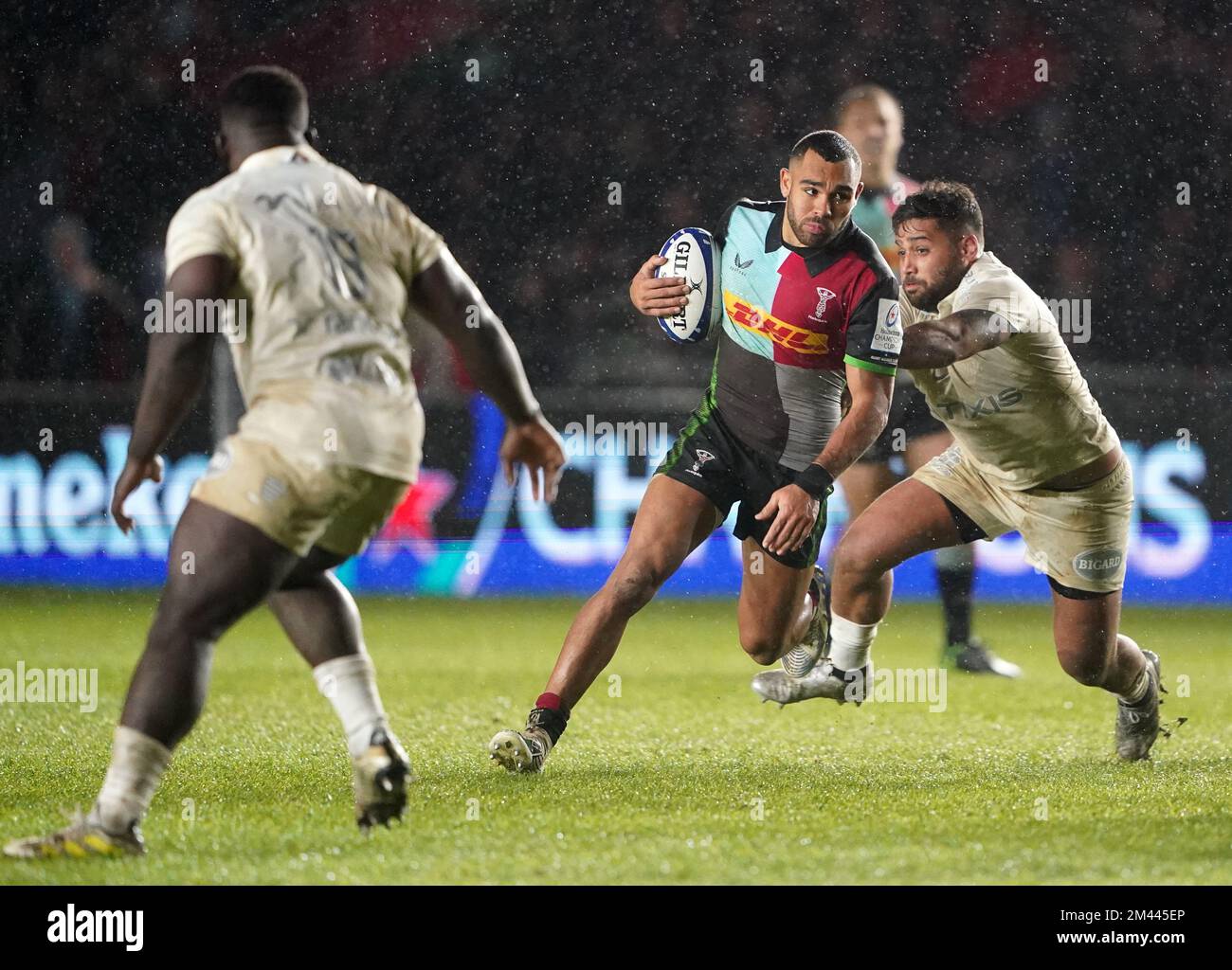 Harlequins' Joe Marchant (centre) during the Heineken Champions Cup ...