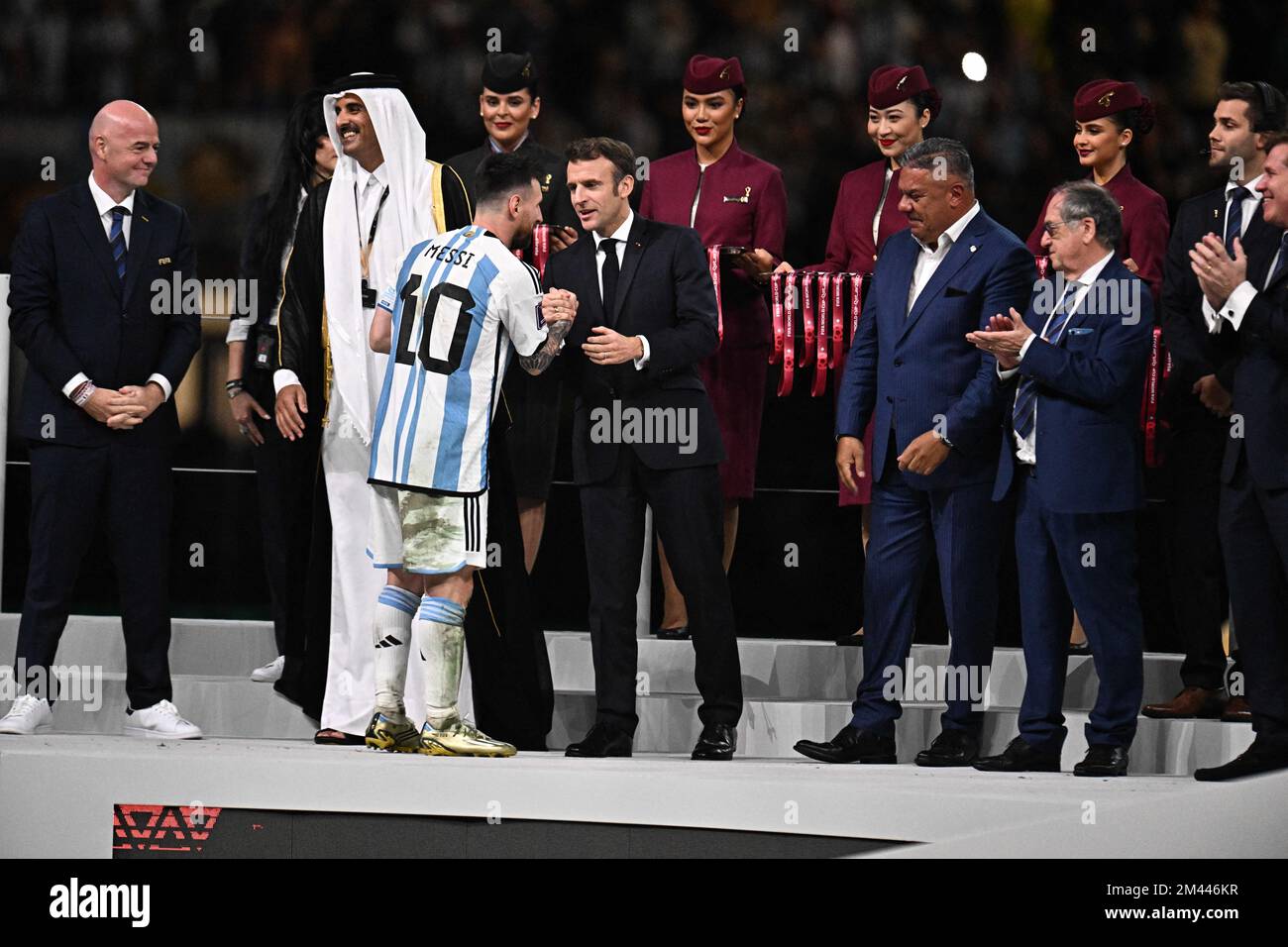 Doha, Qatar on December 18, 2022. Argentina's forward (10) Lionel Messi ...