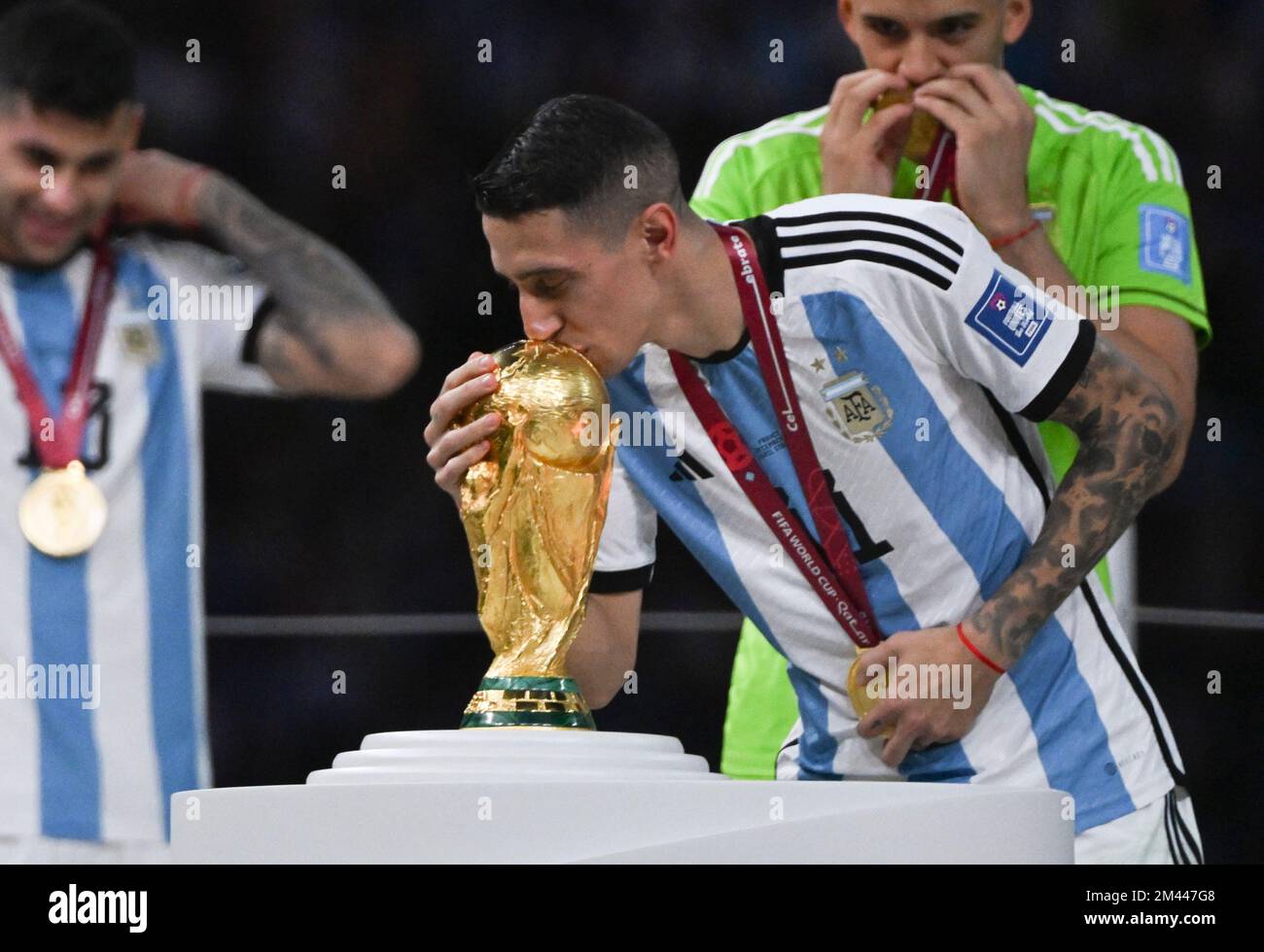 World cup trophy di maria hi-res stock photography and images - Alamy