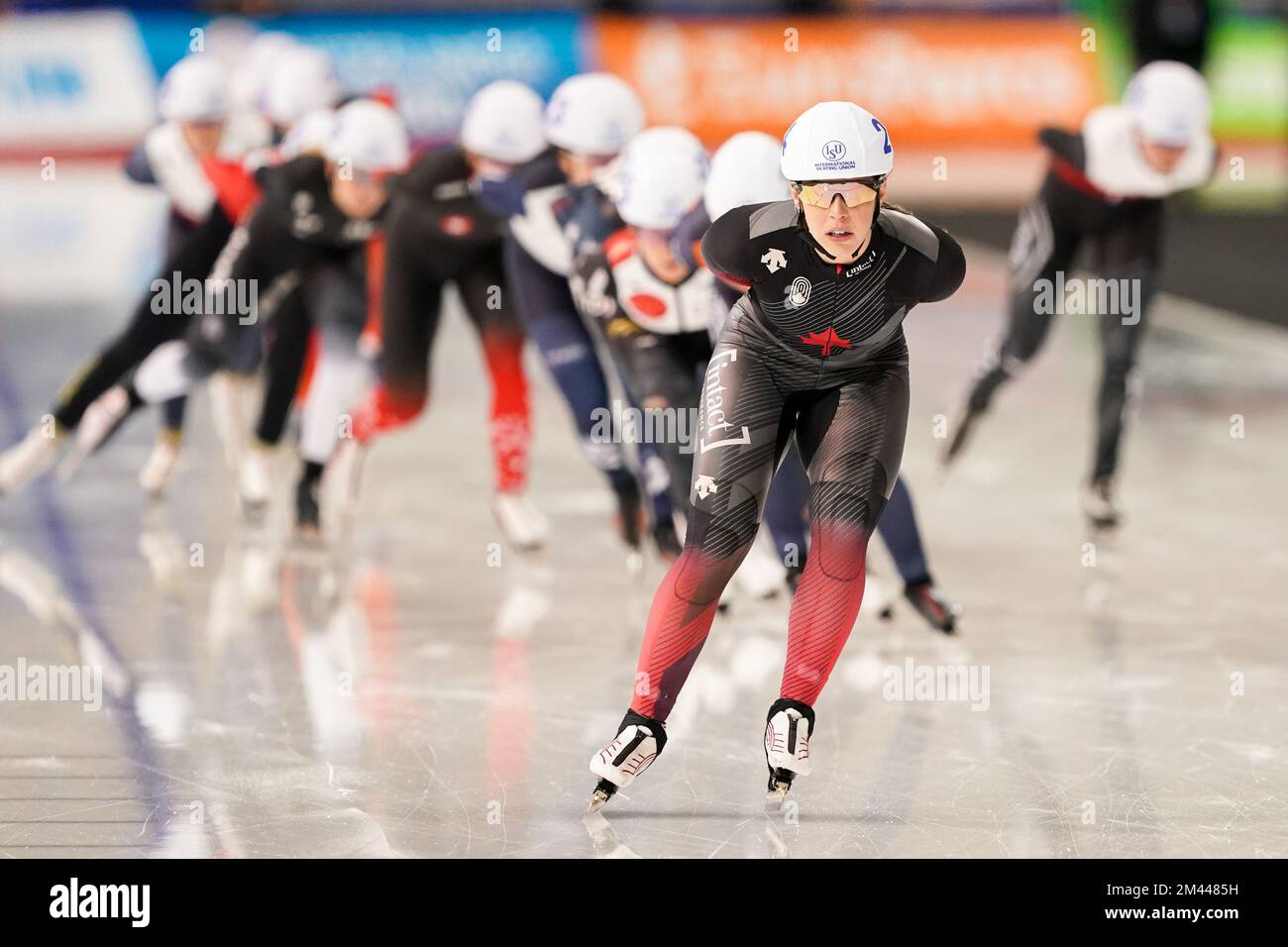 CALGARY, CANADA - DECEMBER 18: Valerie Maltais of Canada competing on ...