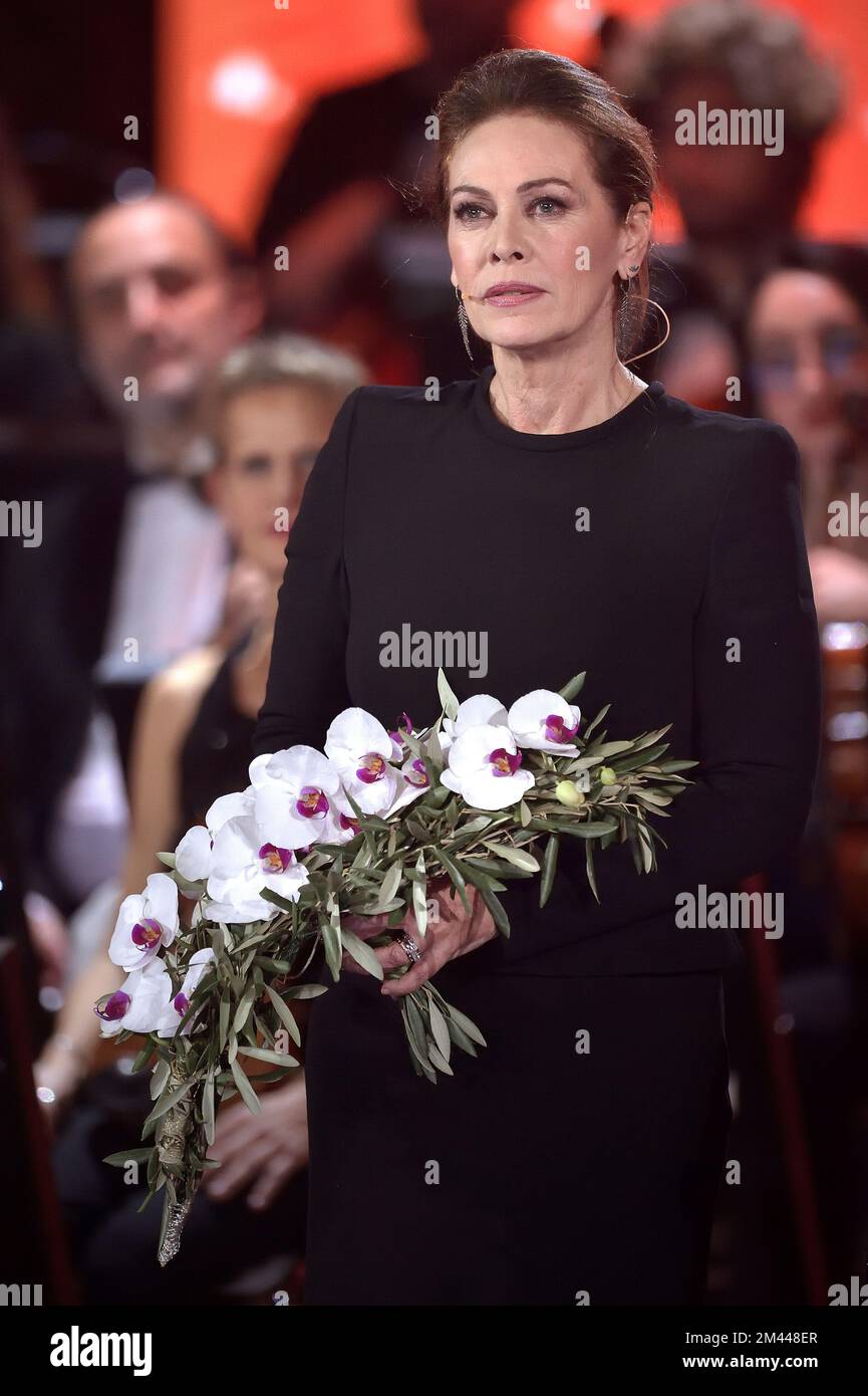 Elena Sofia Ricci at the thirtieth edition of the Christmas Concert ...