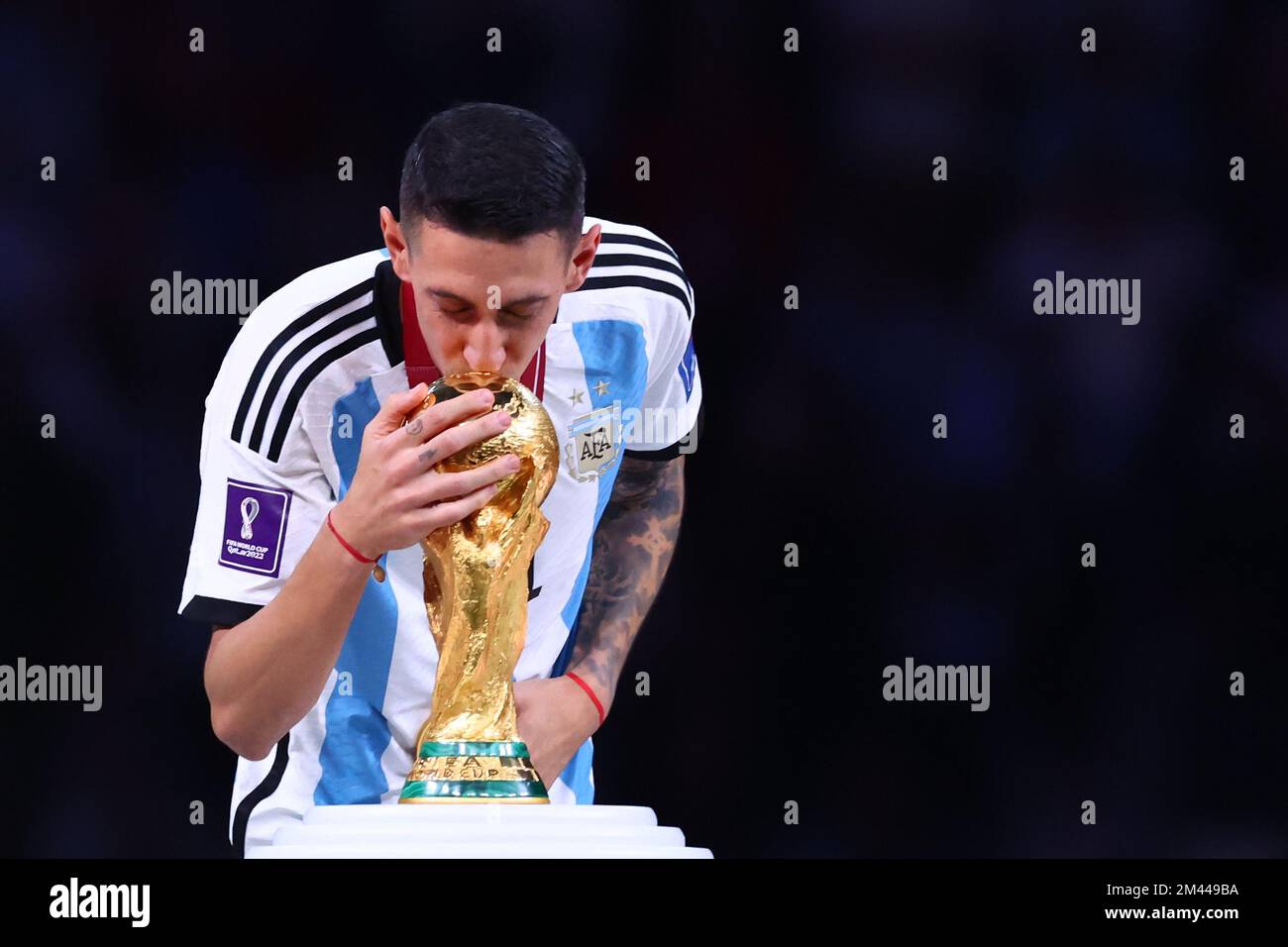 World cup trophy di maria hi-res stock photography and images - Alamy