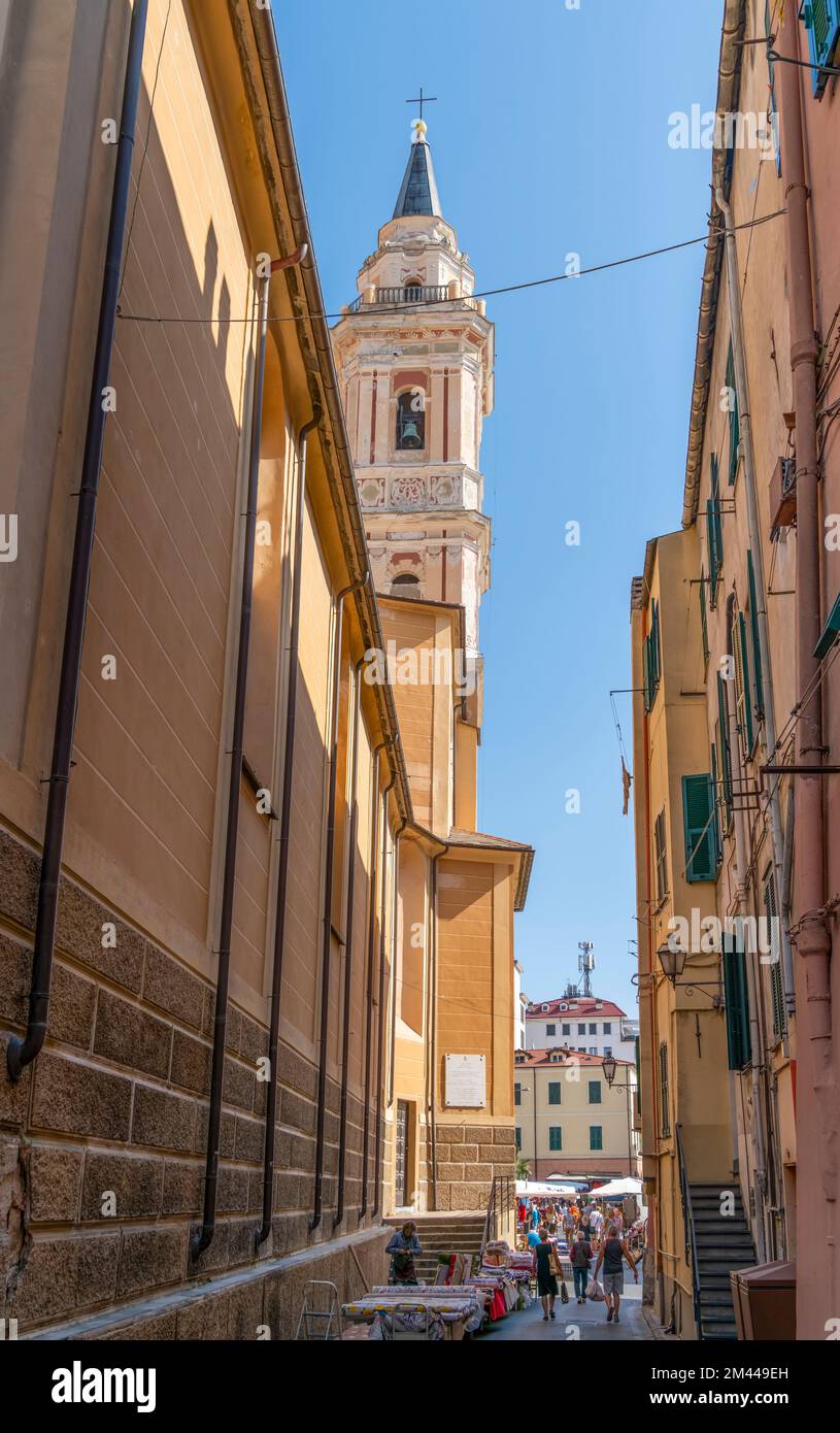 Impression of Imperia, a coastal city in Liguria, Italy Stock Photo - Alamy