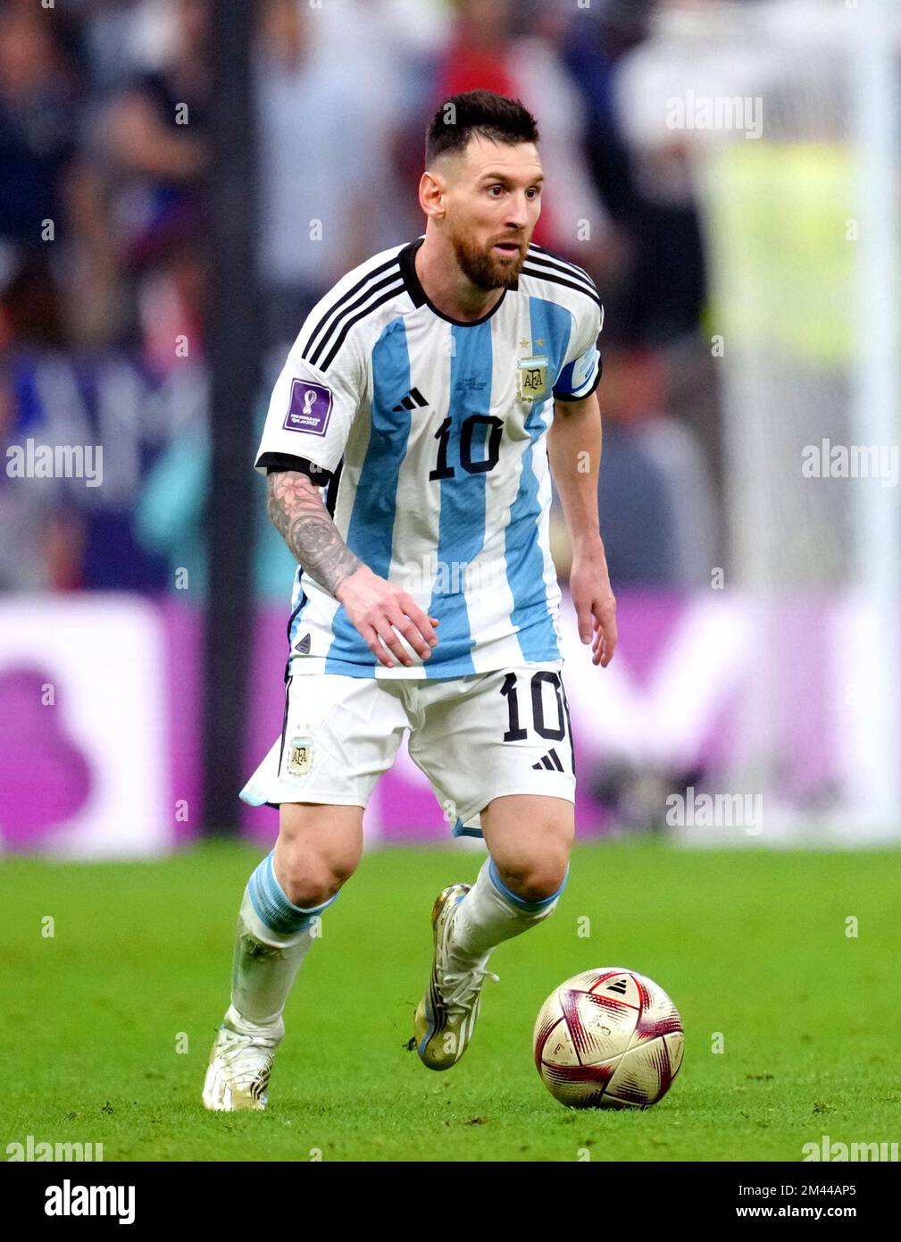 Argentina's Lionel Messi during the FIFA World Cup final at Lusail ...