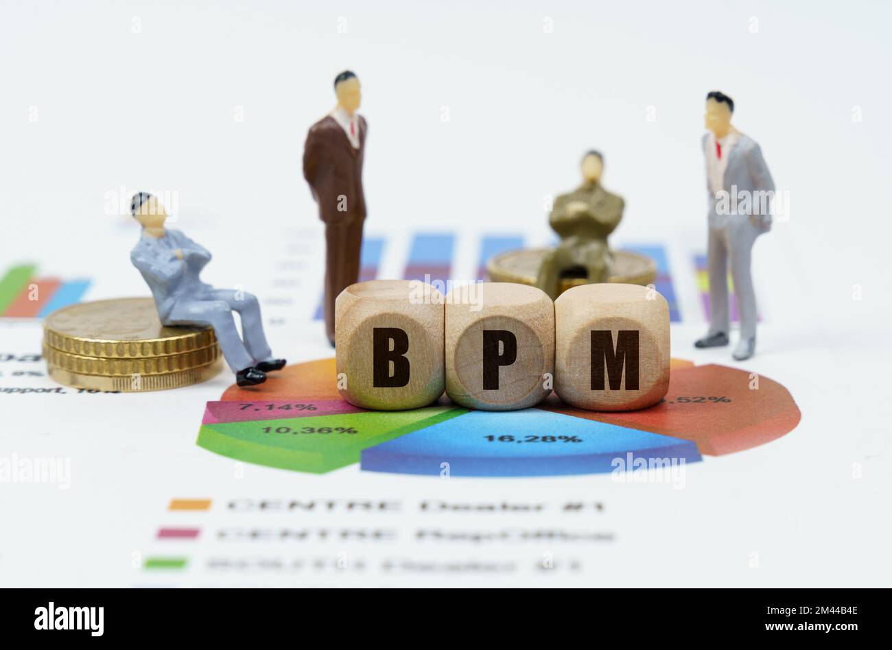 Business and finance concept. On financial reports with diagrams ...