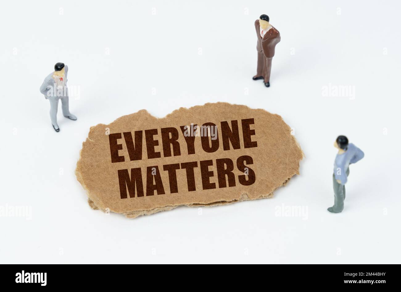 Economy and business concept. On a white background, figures of ...