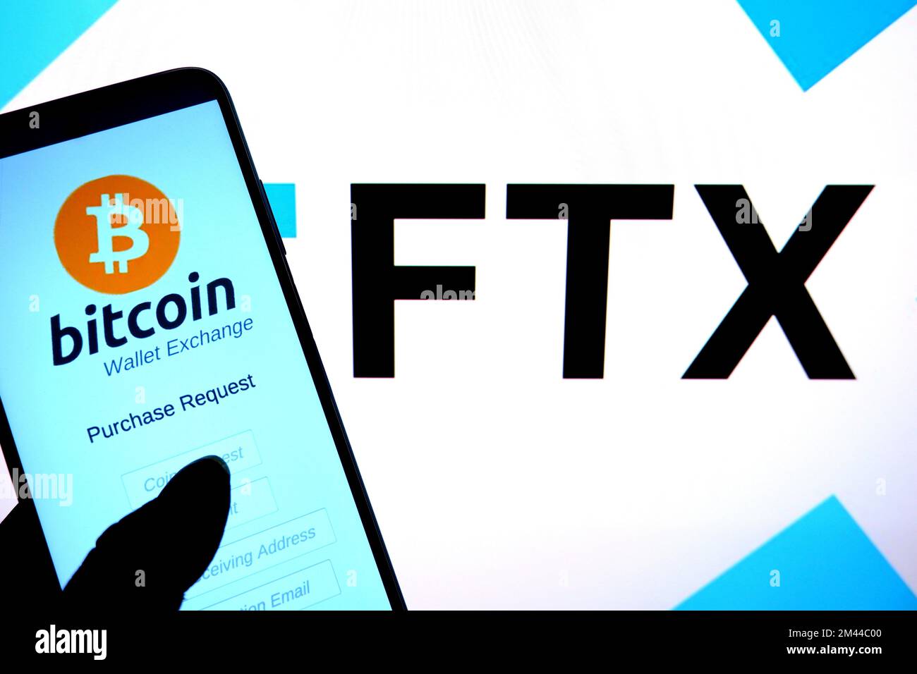 In this photo illustration, a Bitcoin Account seen displayed on a ...