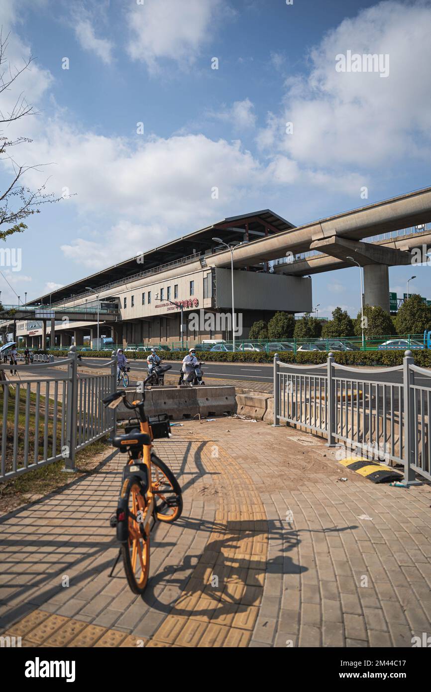 A vertical shot of the Metro Station in Shanghai, China Stock Photo - Alamy