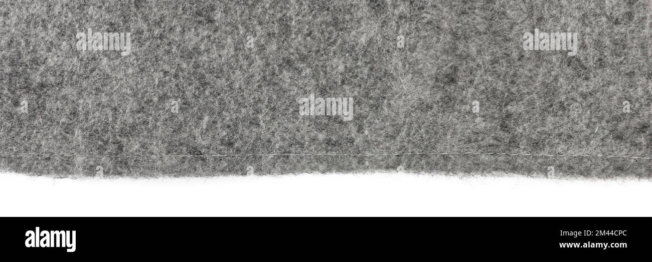 Felt texture. Texture of gray felt isolated on white background ...