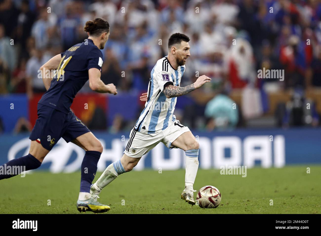 AL DAAYEN - (l-r) Adrien Rabiot of France, Lionel Messi of Argentina ...