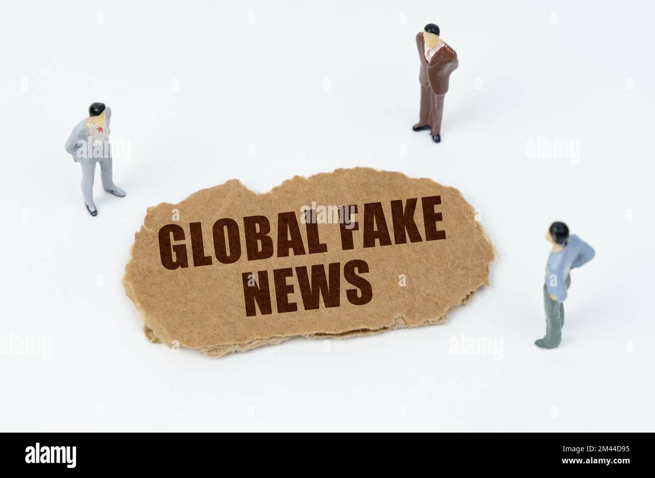 Economy and business concept. On a white background, figures of ...